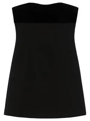 Max Mara Strapless Mini Dress - Black