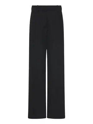 THE ROW Breme Straight-leg Trousers - Black