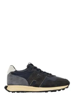 Hogan Suede And Nappa Leather H601 Sneakers - Blue