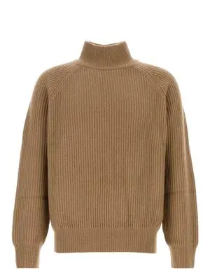Le Kasha High-neck Ribbed-knit Jumper - Brown