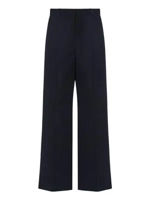 THE ROW Dender Low-rise Pleated Trousers - Deep Navy Blue