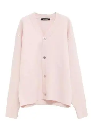Jacquemus Button-fastening V-neck Cardigan - Light Pink