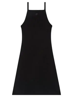 COURREGES Courrèges Logo Strappy Mini Dress - Black