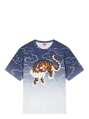 Kenzo Cloud Tiger Crew Neck T-shirt - Multi-color