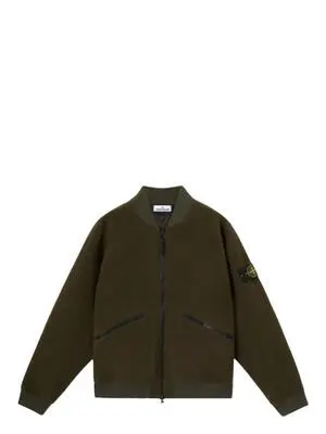 Stone Island Logo-patch Bomber Jacket - Military Green
