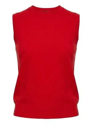 Arch4 Ribbed Cashmere Vest - Red