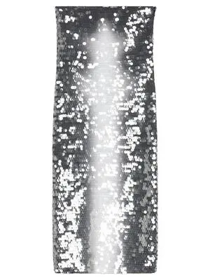 Sportmax Stemma Sequin Embellished Strapless Midi Dress - Shadow Black