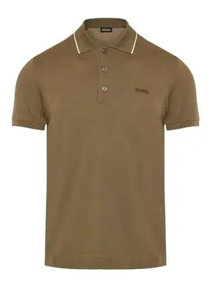Zegna Short-sleeved Polo Shirt - Brown