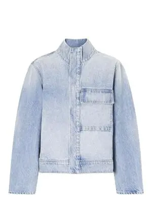 NILI LOTAN Marilou Denim Jacket - Blue