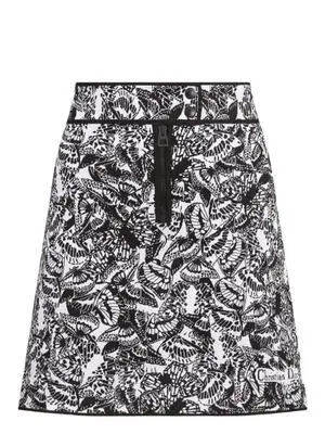 DIOR Dior Black And White Butterfly Print Mini Skirt