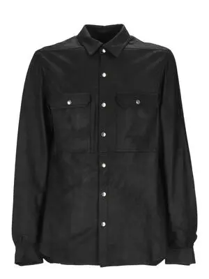 RICK OWENS Rick Owens Leather Shirt Jacket