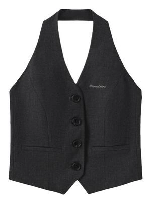Marissa Chiara Button Vest - Grey