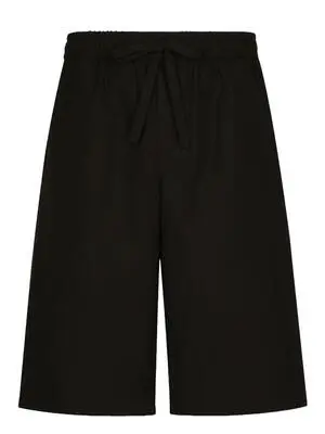 Dolce & Gabbana Knee-length Drawstring Shorts - Black