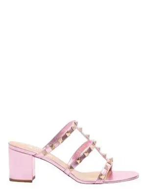 Valentino Garavani Rockstud Open Toe Sandals - Hyacinth Color