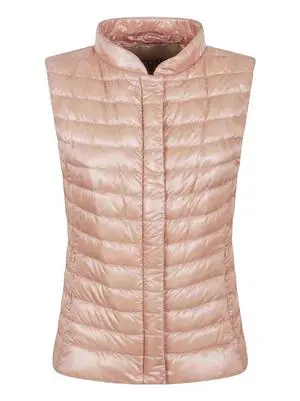 Herno Quilted Down Vest - Nude