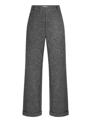 BRUNELLO CUCINELLI Brunello Cucinelli Flared Leg Virgin Wool Trousers