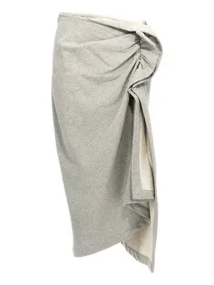 Dries Van Noten Ruffled Skirt - Gray