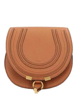Chloé Marcie Small Saddle Bag - Brown