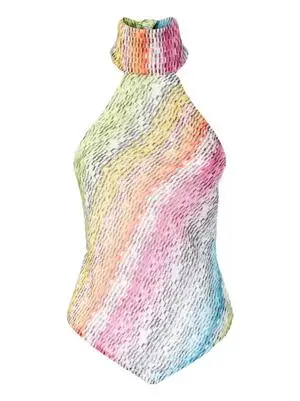 MISSONI Missoni Sleeveless Turtleneck Top With Asymmetrical Hem