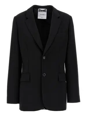 Moschino Single-breasted Martingale Blazer - Black
