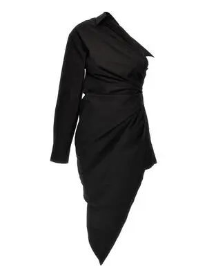 Alexander Wang Asymmetrical Shirt Dress - Black