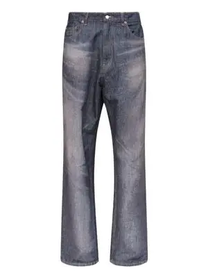 MAISON MARGIELA High-waist Straight Leg Jeans - Gray
