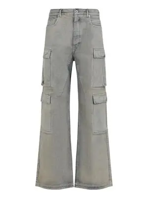 Rick Owens Cargo Pocket Jeans - Gray