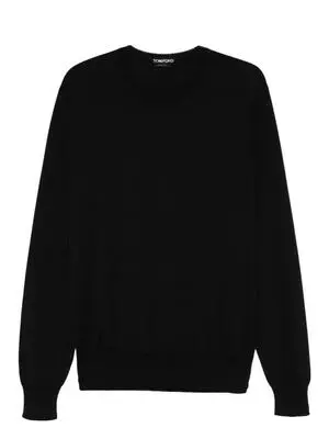 TOM FORD Long-sleeved Crewneck Jumper - Black