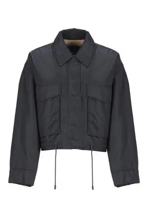 Max Mara Reversible Short Bomber Jacket - Black