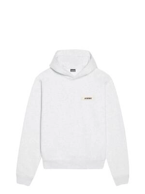 Jacquemus Jacquemus The Gros Grain Long Sleeved Hoodie Gray