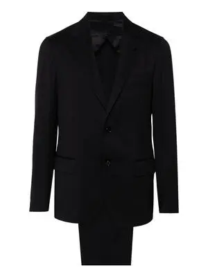 LARDINI Twill Tapered Suits - Blue