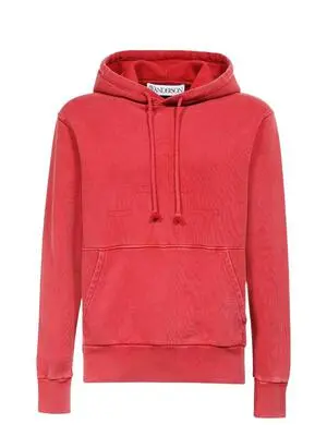 J.W.ANDERSON Logo Embroidered Hoodie - Red