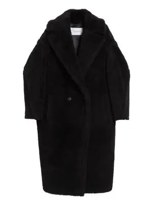 Max Mara Max Mara Tedgirl Button-Up Long Coat Black