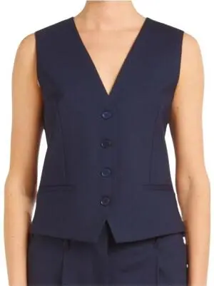 P.a.r.o.s.h Sleeveless V-neck Vest - Black