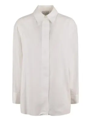 FORTE_FORTE Long Sleeve Shirt - White