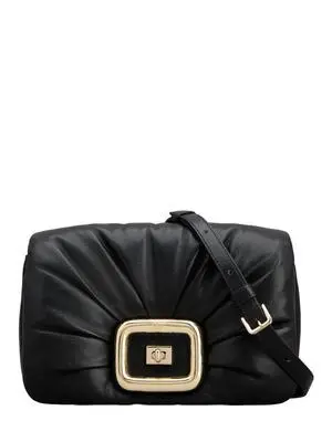 ROGER VIVIER Viv' Choc Shoulder Bag Black