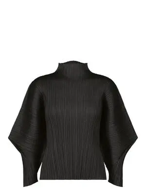 PLEATS PLEASE BY ISSEY MIYAKE Pleated Top - Black