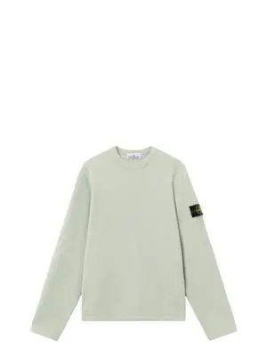 Stone Island Logo Patch Crewneck Sweatshirt - Sage
