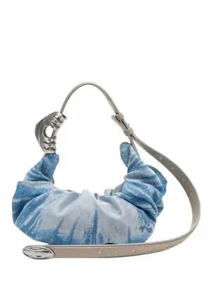 DIESEL® Grab-d Scrunched Hobo Bag - Blue