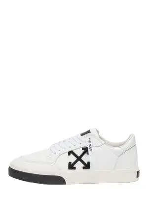 Off-White Vulcanized Lace-up Sneakers - White