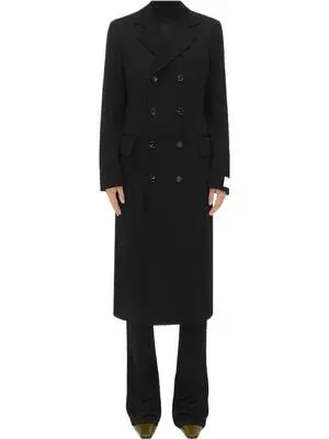 Bottega Veneta Matt Fluid Jersey Coat - Black