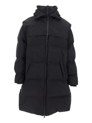 Bottega Veneta Padded Hooded Coat - Black