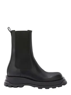 JIL SANDER Chelsea Boots With Vibram Soles - Black