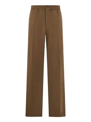 FERRAGAMO Light Wool Blend Jogger - Walnut