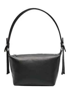 Kara Double Bow Shoulder Bag - Black