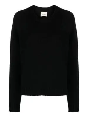 Khaite Long-sleeved Crewneck Jumper - Black