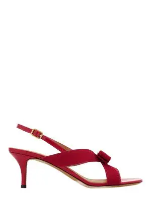 FERRAGAMO Vara Bow Slingback Sandals - Purple-red