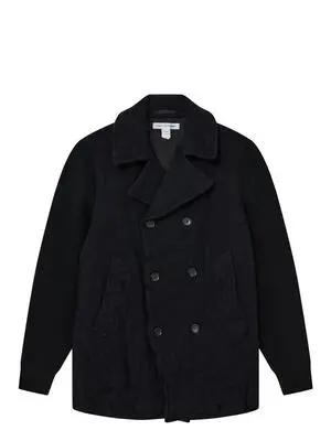Comme Des Garçons Long Sleeve Casual Jacket - Navy Blue