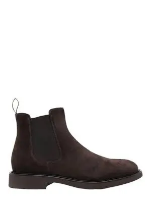 DOUCAL'S Doucal's Almond Toe Slip-On Boots