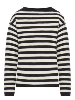 DIOR Dior Striped Knitwear With Button Detail